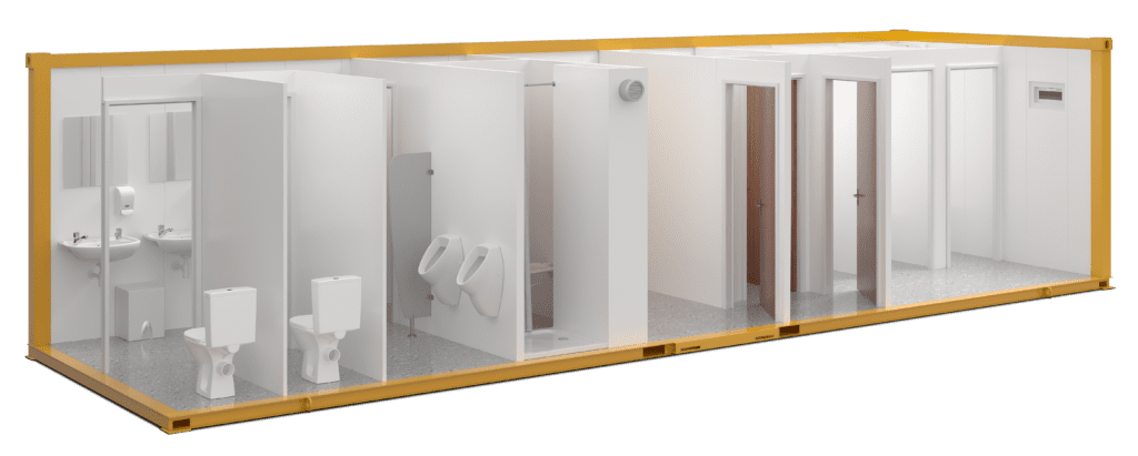 Portable Shower Hire | Mobile Shower Unit | S Jones Containers